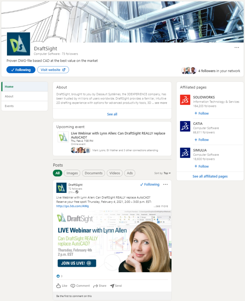 LinkedIn - DraftSight Blog - DraftSight Blog