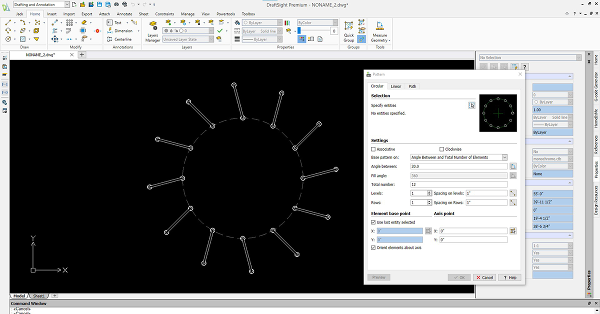 Take Control of your Geometry in DraftSight with Associative Patterns - DraftSight Blog ...
